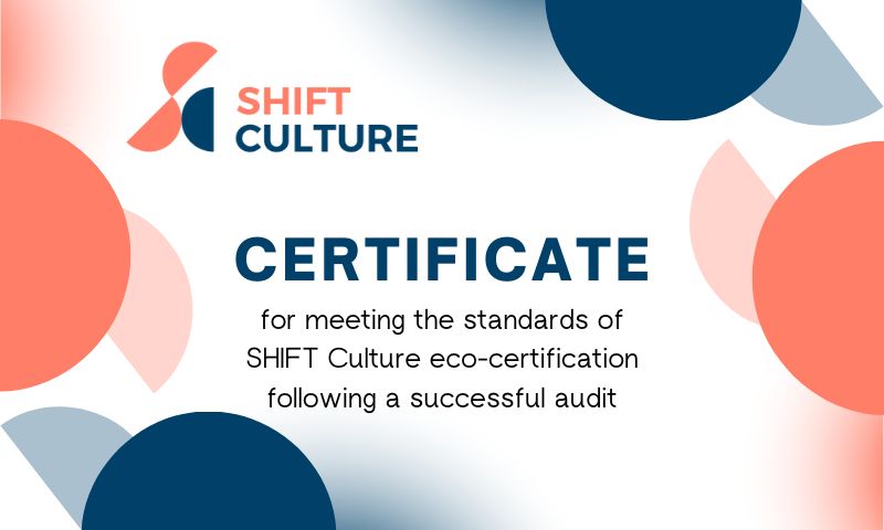 SHIFT Culture Eco-Certificate - Aerowaves